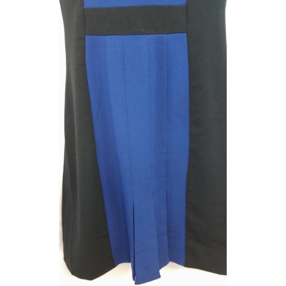 BCBG Paris | Dresses | Bcbg Paris Blue And Black Colorblock Dress 8 ...